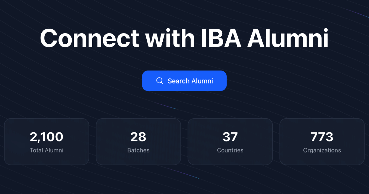 IBA BBA Alumni Directory | University of Dhaka